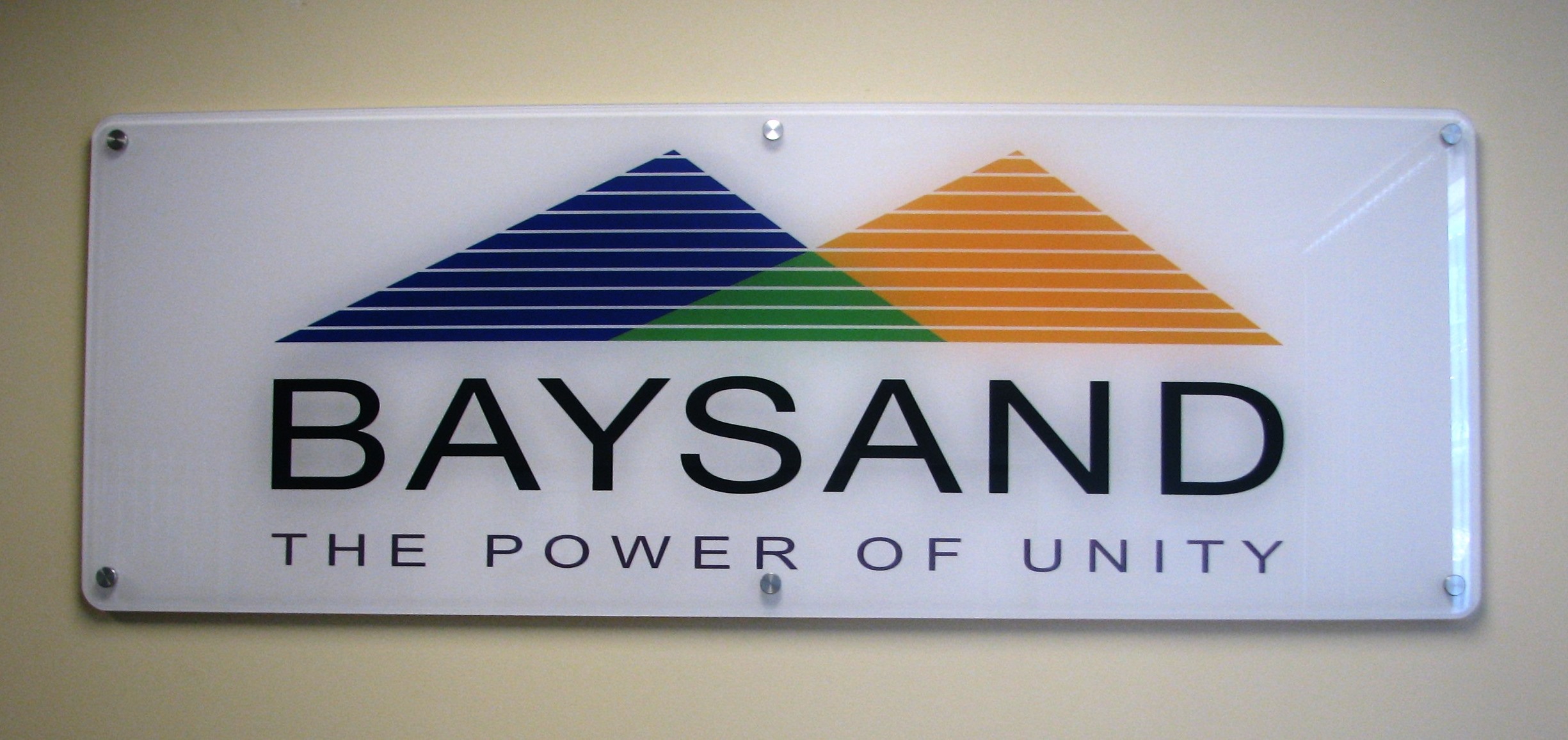 Lobby Sign With Second Surface Graphics