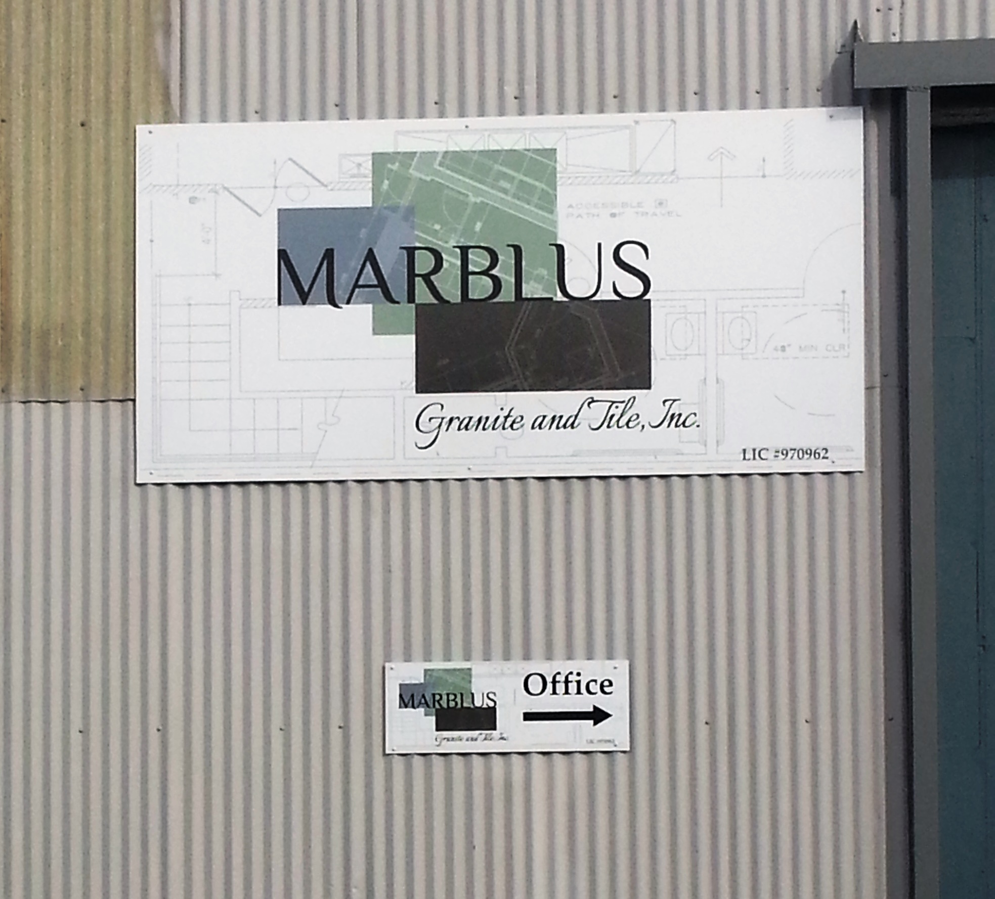 Building Panel Signs - Marblus